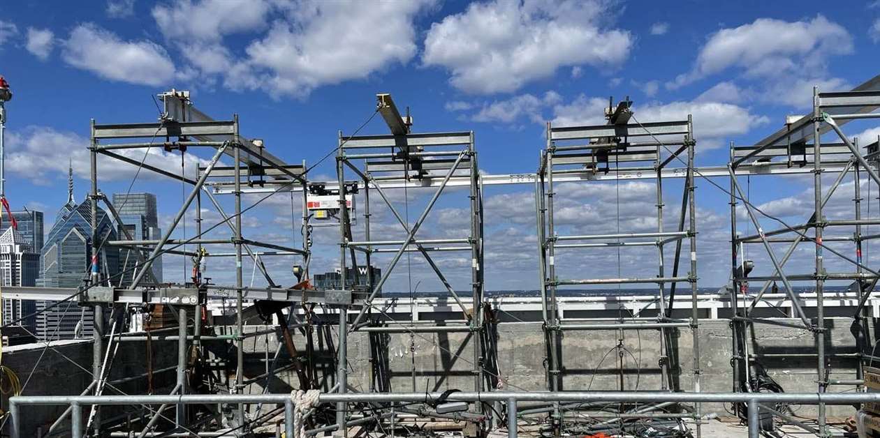 Project report: high-rise monorail in Philadelphia - Scaffold & Access